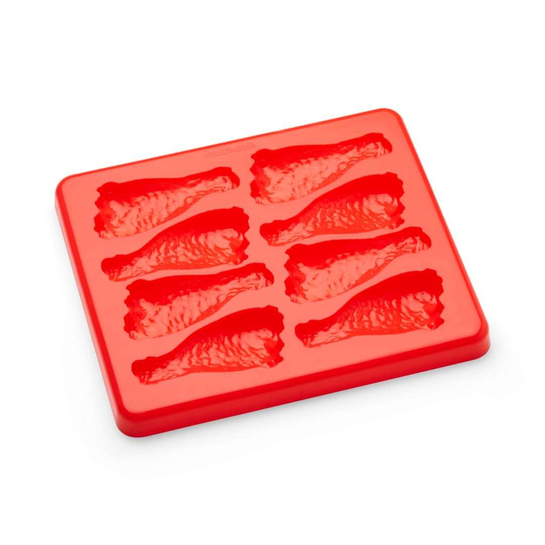 Silicone Puree Mold w/ Lid - Chicken Leg - Puree Food - Doyon Després