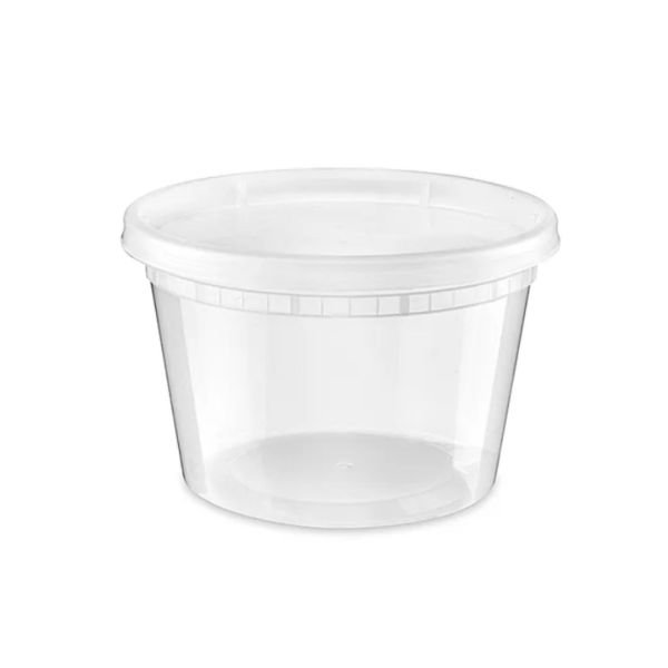 Contenant robuste pour aliments avec couvercle 16 oz. (paquet de 10 ...