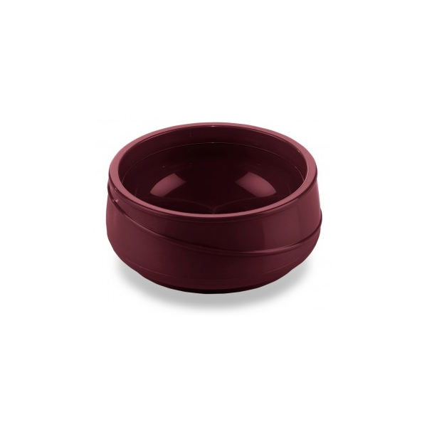 8 oz Allure Insulated Plastic Bowls - Burgundy (Box of 48) - Aladdin ...