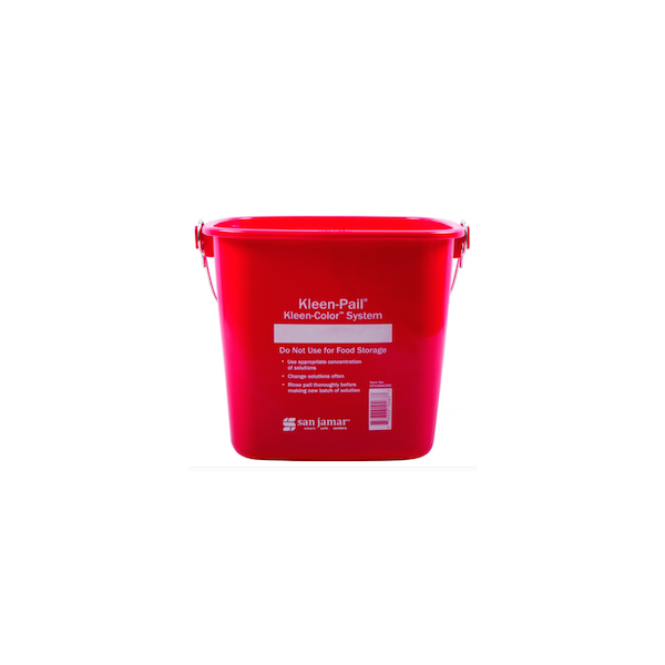 3 Qt Kleen Pail - Red - Globe Commercial Products - Doyon Després