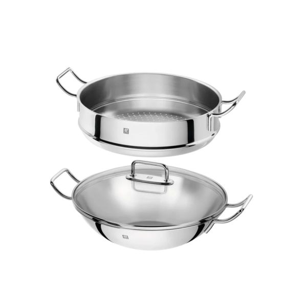 Ensemble wok et étuveuse 12.5'' en acier inoxydable - Zwilling - Doyon ...