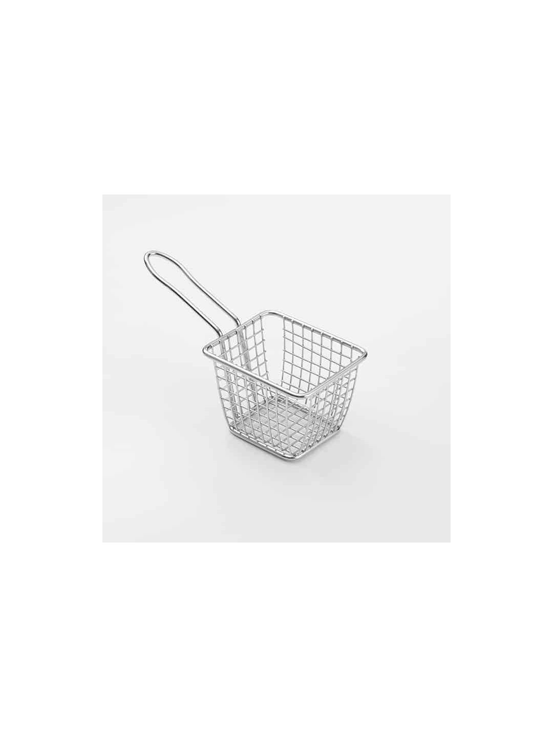 Mini panier à frite en acier inoxydable 4" x 3" x 3" - American ...