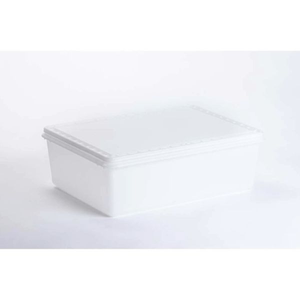 Ensemble récipient et couvercle rectangulaires 12 L - Industries Emile ...