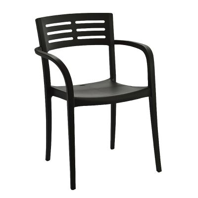 Pacific Resin Armchair - Dark Grey & Black - Judecor - Doyon Després